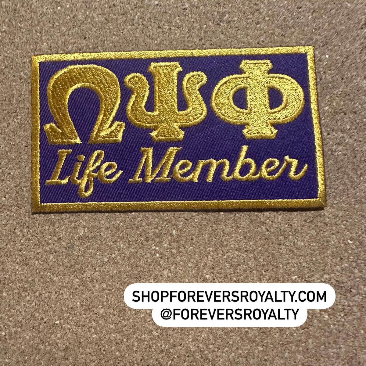 Omega Psi Phi life member patch. – Forever Southern Royalty