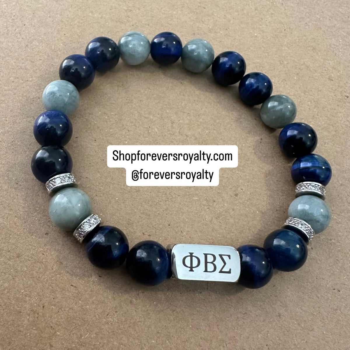 Gemstone Phi Beta Sigma bracelet. – Forever Southern Royalty