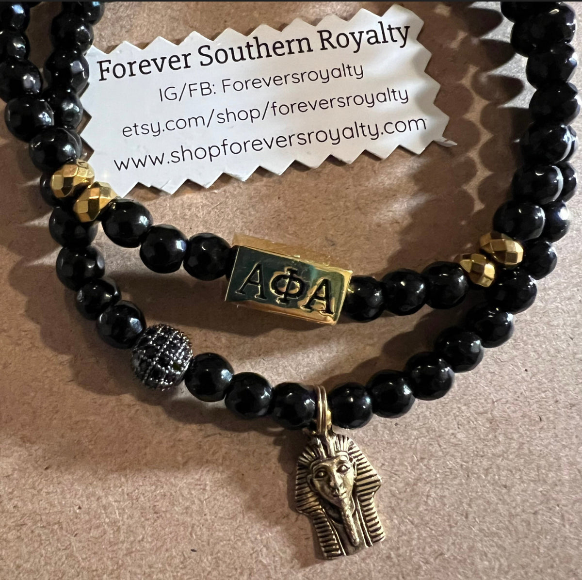 Mini Alpha Phi Alpha bracelet set – Forever Southern Royalty