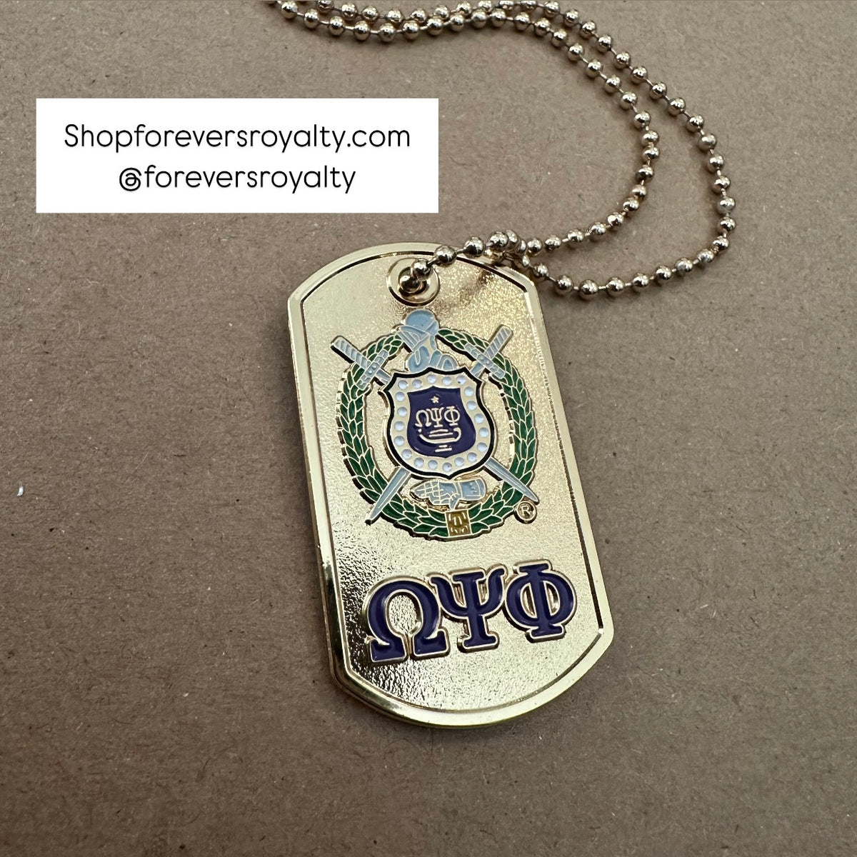 Omega Psi Phi dog tag – Forever Southern Royalty