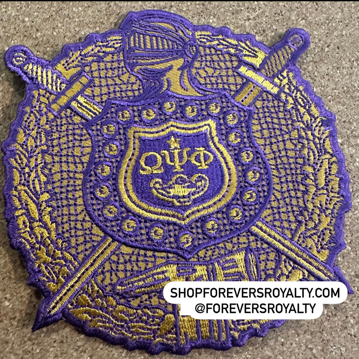 Omega Psi Phi patch. – Forever Southern Royalty