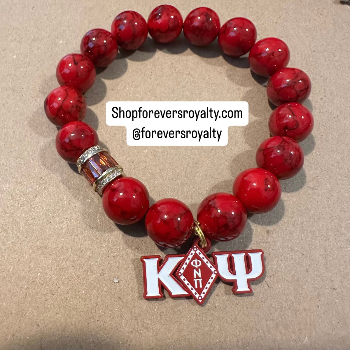 Red Kappa Alpha Psi bracelet. – Forever Southern Royalty