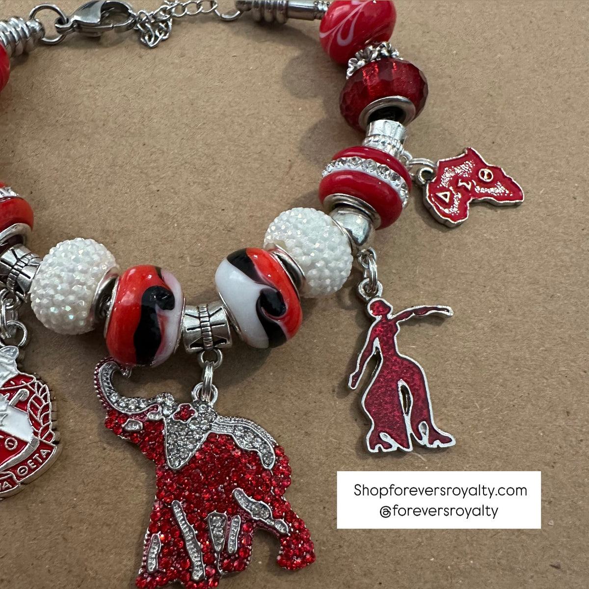 Delta Sigma Theta charm bracelet. – Forever Southern Royalty