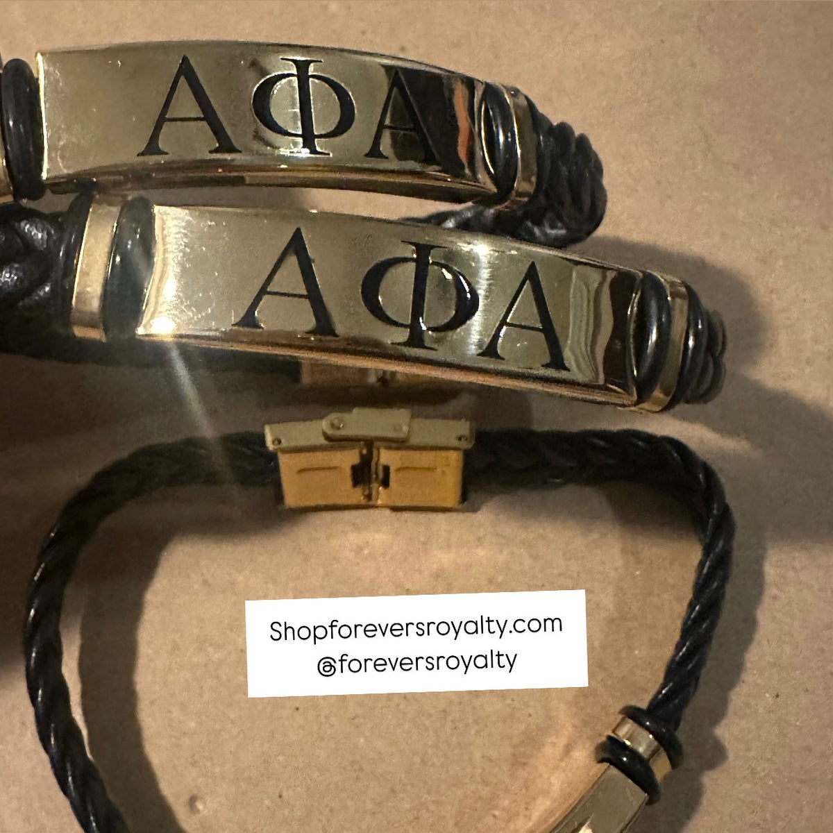 Leather Alpha Phi Alpha bracelet – Forever Southern Royalty