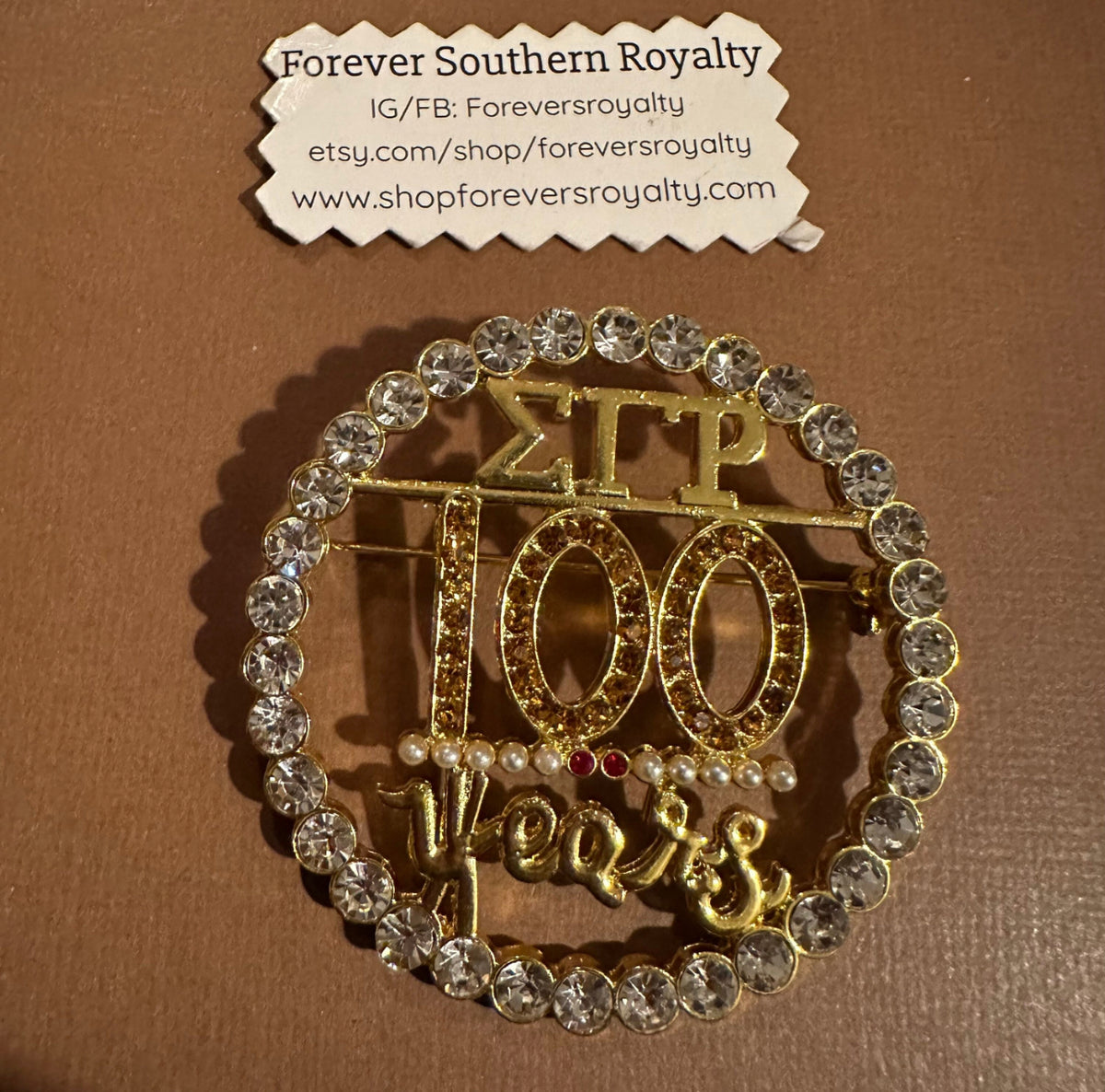 100 years of Sigma Gamma Rho pin – Forever Southern Royalty