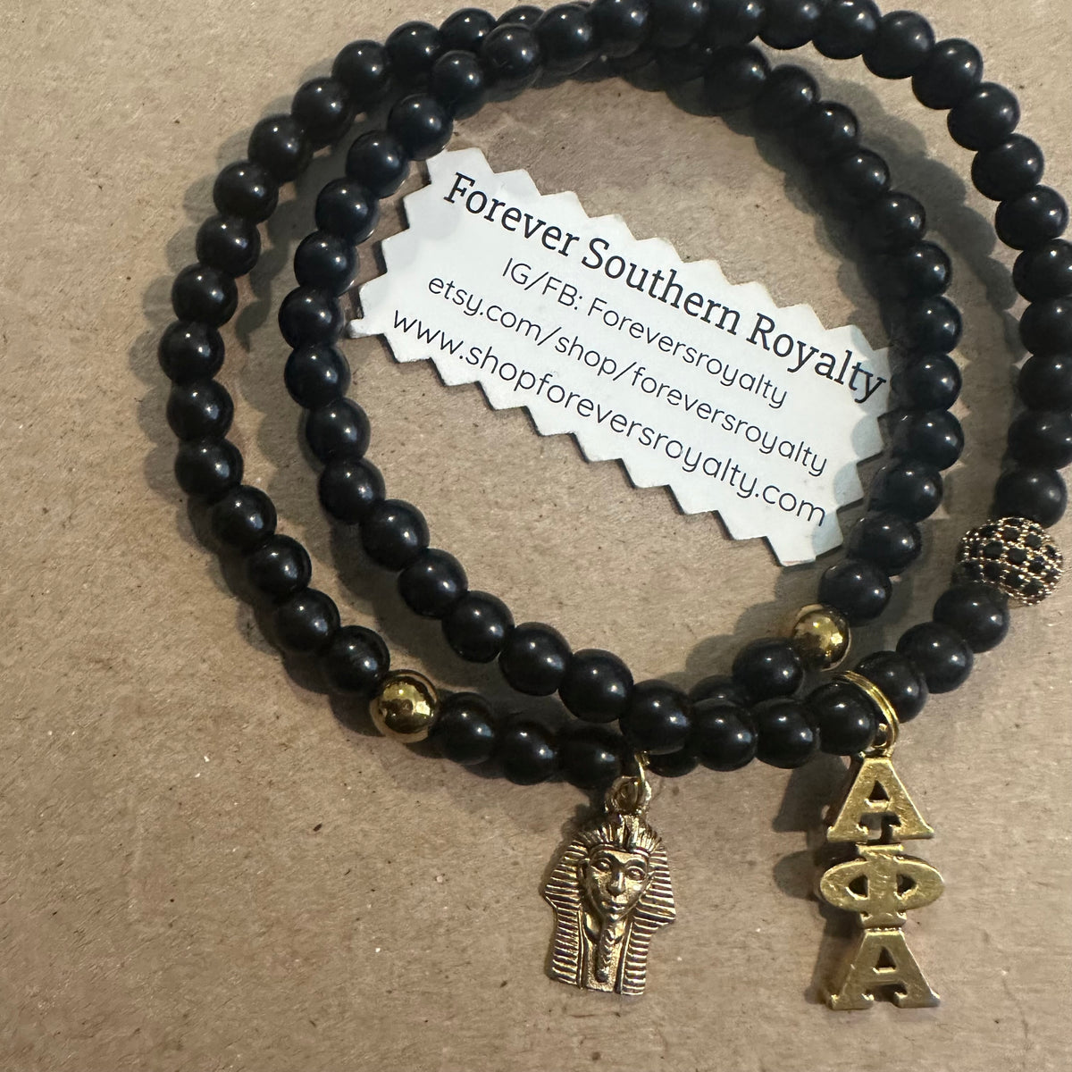Alpha Phi Alpha bracelet set. – Forever Southern Royalty
